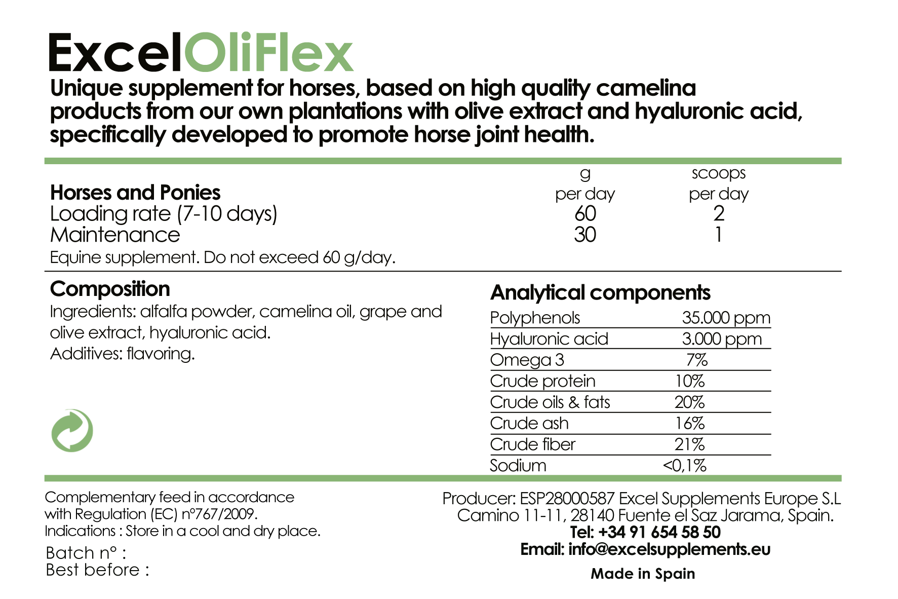 EXCEL OliFlex - Excel Supplements